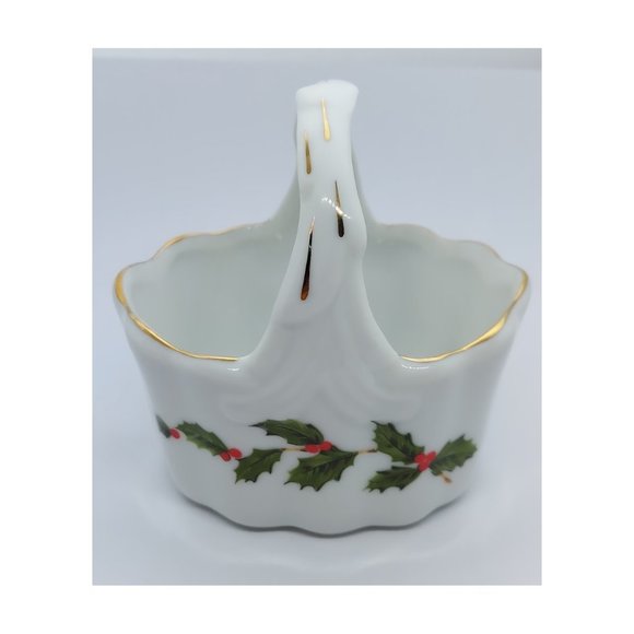 Lefton | Holiday | Vintage 985 Lefton China Holly Berry Mini Basket ...